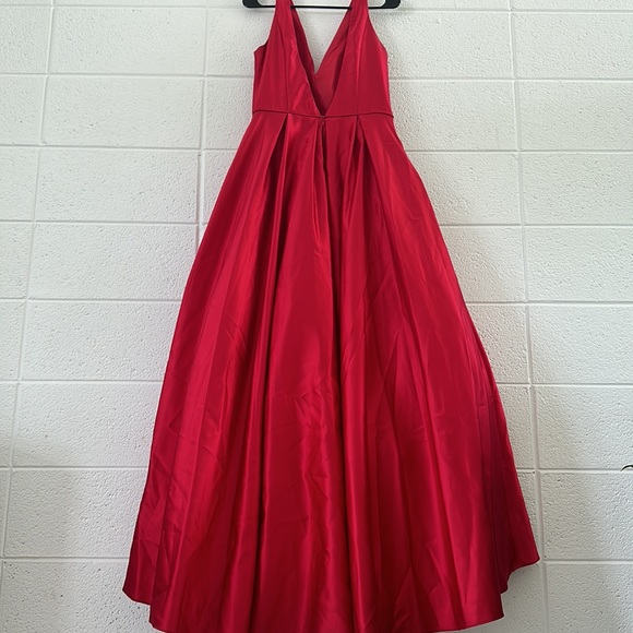sy & adam | Dresses | Sy Adam Red Ballgown Dress | Poshmark